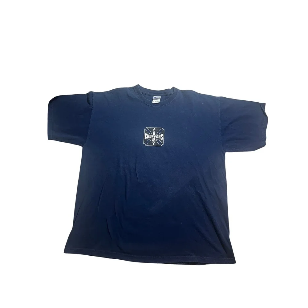 Choppers | Shirts | Navy Blue Choppers Hawaii Motorcycle Graphic T ...